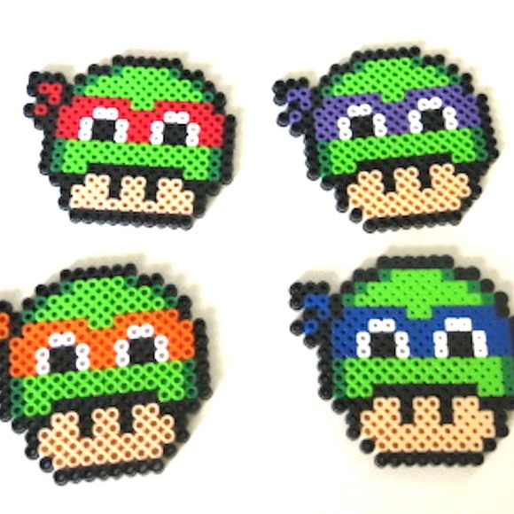 Perler Beads | Other | Perler Beads Mushroom Head Ninja Turtle Magnet ...